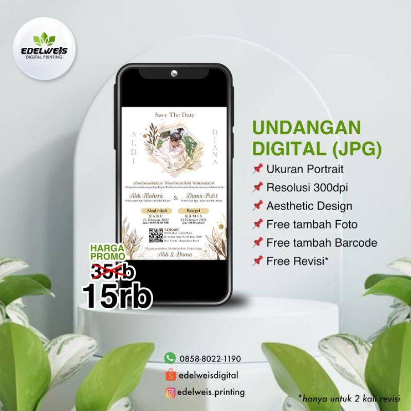 Jual PROMO undangan digital (foto) | Shopee Indonesia