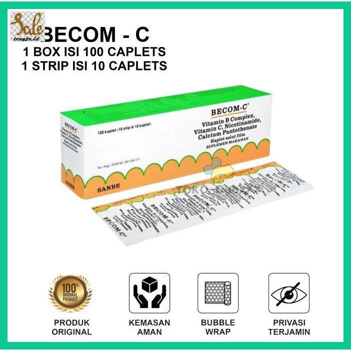 Jual Balankeke- Becom-C Tab Multivitamin C, B Complex-Food Supplement ...