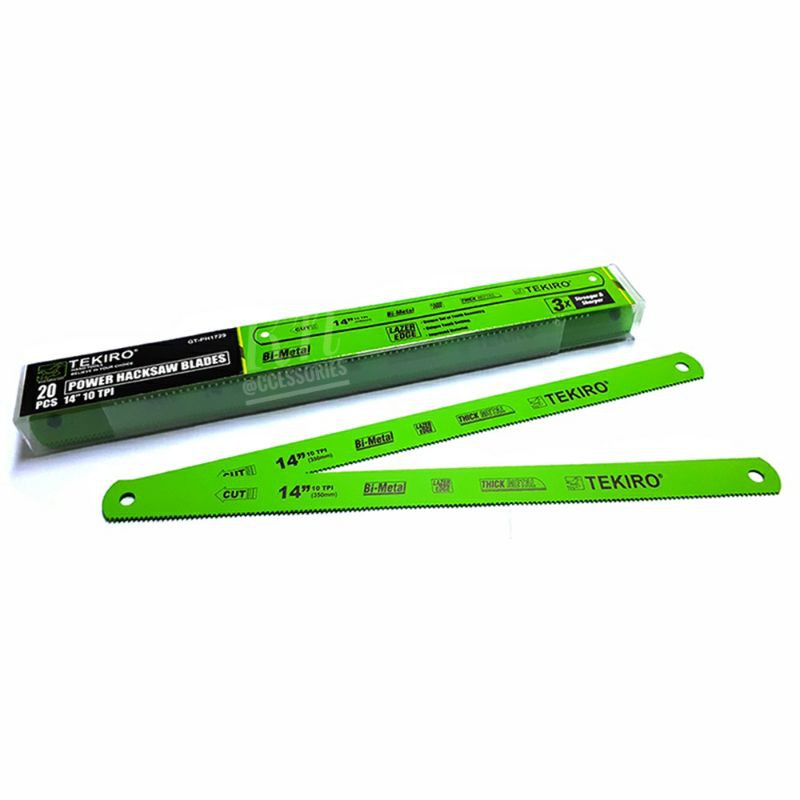 Jual TEKIRO POWER HACKSAW BLADES 10 TPI 14"/ MATA GERGAJI MESIN 10 TPI ...