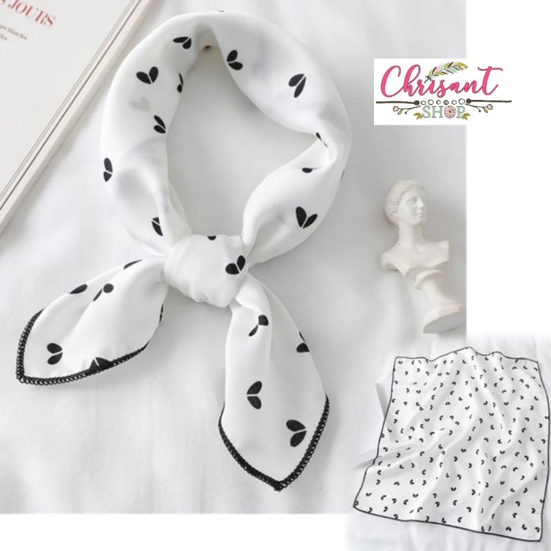 Jual Syal leher syal pramugari scraf sutra 50x50 syal kepala syal tas ...