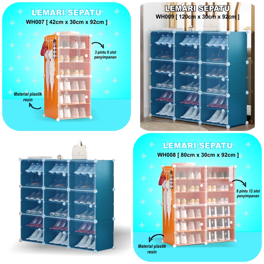 Jual Rak Sepatu Anti Debu Layer rak sepatu plastik Tebal Shoe Rack ...