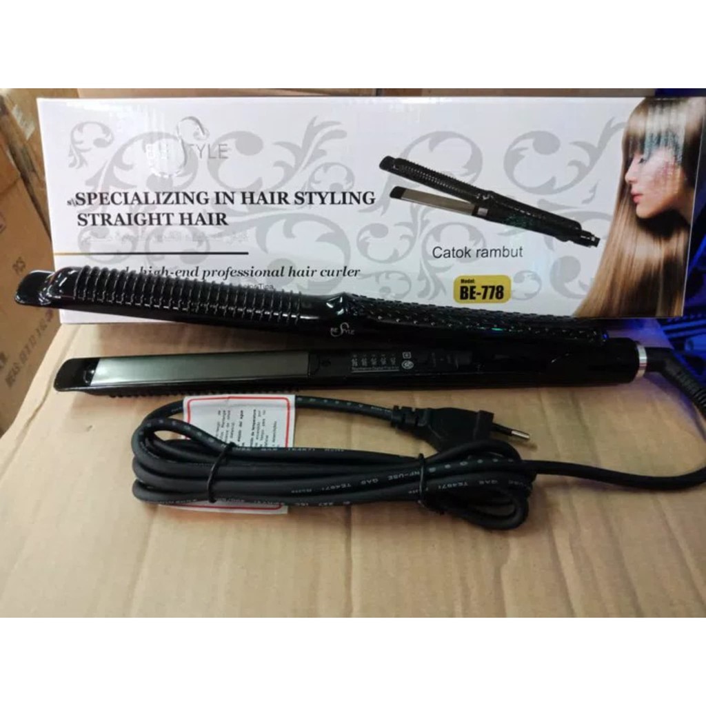 Jual BESTYLE BE 778 CATOKAN LURUS CURLY ALAT CATOK RAMBUT STYLE ...