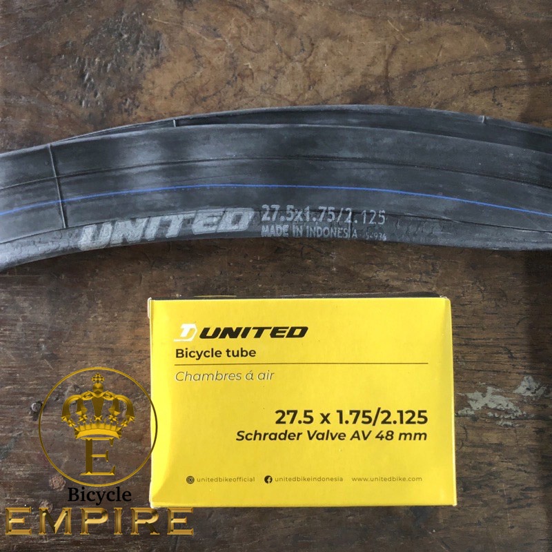 Jual Ban Dalam Sepeda United 27 5 27.5 27.5 x 1.75 - 2.125 Pentil Besar Motor Scharder AV 48mm ...