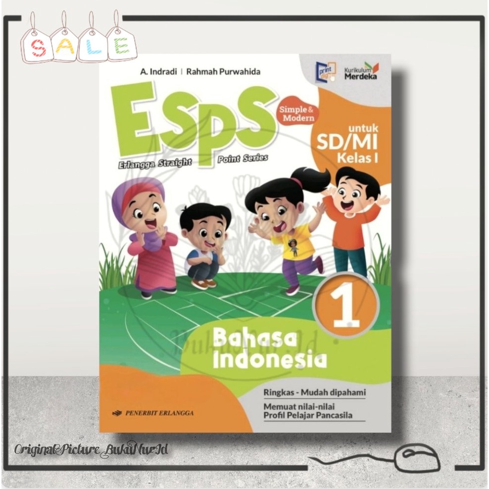 Jual Buku ESPS Bahasa Indonesia Untuk SD/MI Kelas 1 Kurikulum Merdeka - 100% Buku Original ...