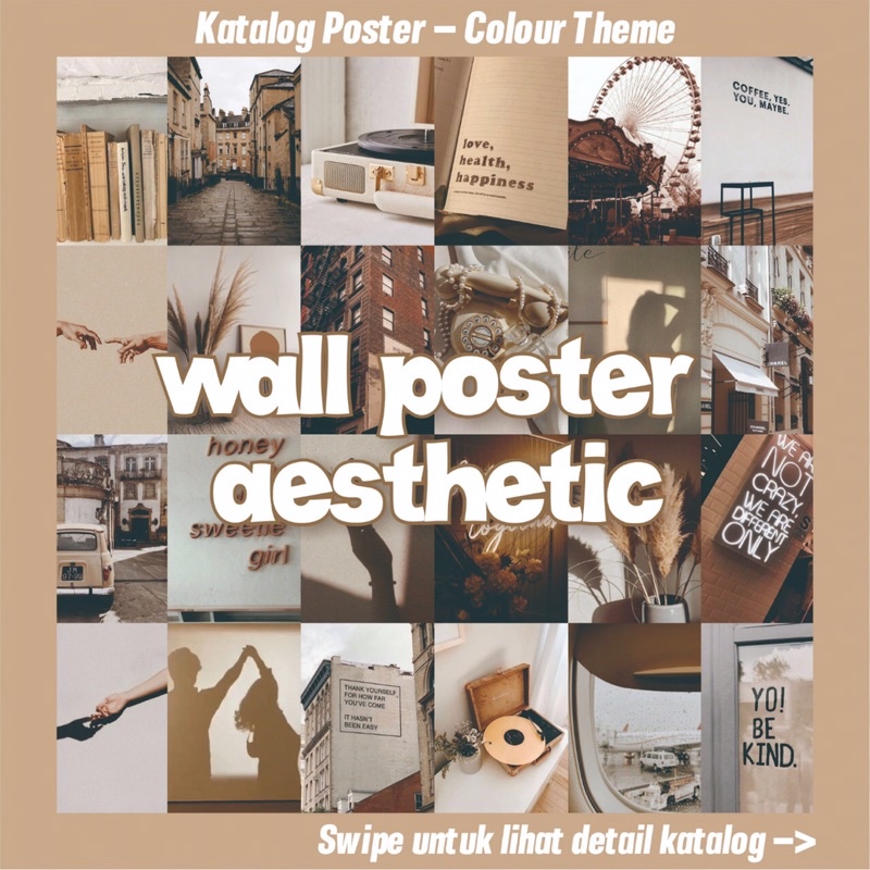 Jual [24Pcs]Poster Dinding Aesthetic Murah | Wall Poster Aesthetic A6 ...