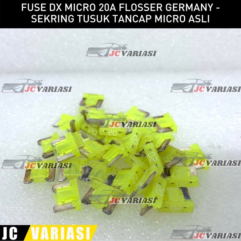 Jual FUSE DX MICRO 20A FLOSSER GERMANY - SEKRING TUSUK TANCAP MICRO ...