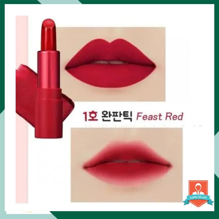 Jual PERIPERA MINI MINI INK VELVET STICK #1 FEAST RED | Shopee Indonesia