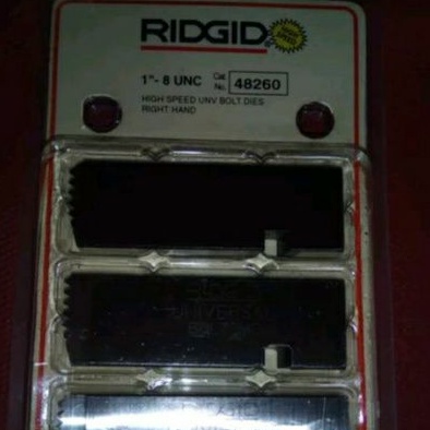 Jual Mata Snai Drat Baut Set RIDGID 48260 Ukuran 1 Inch - 38 UNC Mata ...