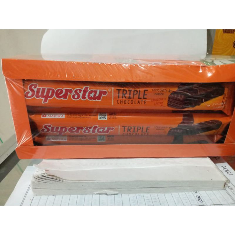 Jual SUPERSTAR WAFER FULL COKLAT | Shopee Indonesia