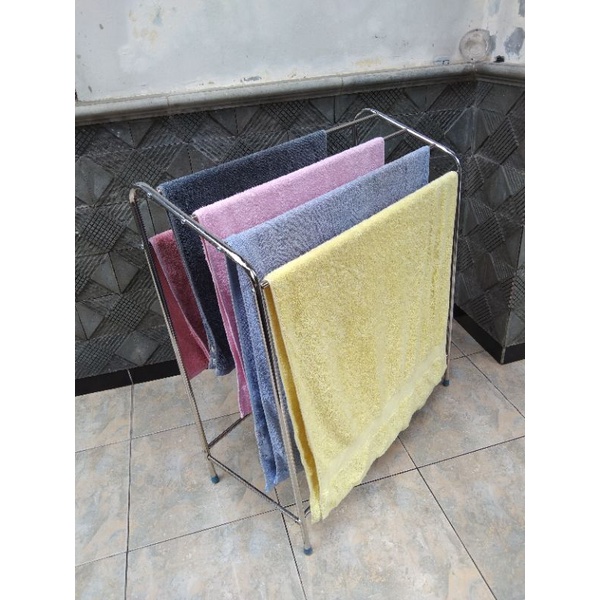 Jual Rak handuk stainless 5 palang | Shopee Indonesia