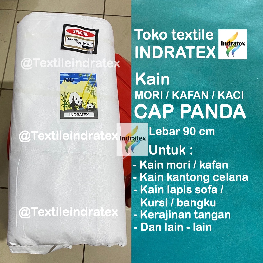 Jual ( per setengah meter ) KAIN KAFAN MORI craft blacu belacu tipis ...