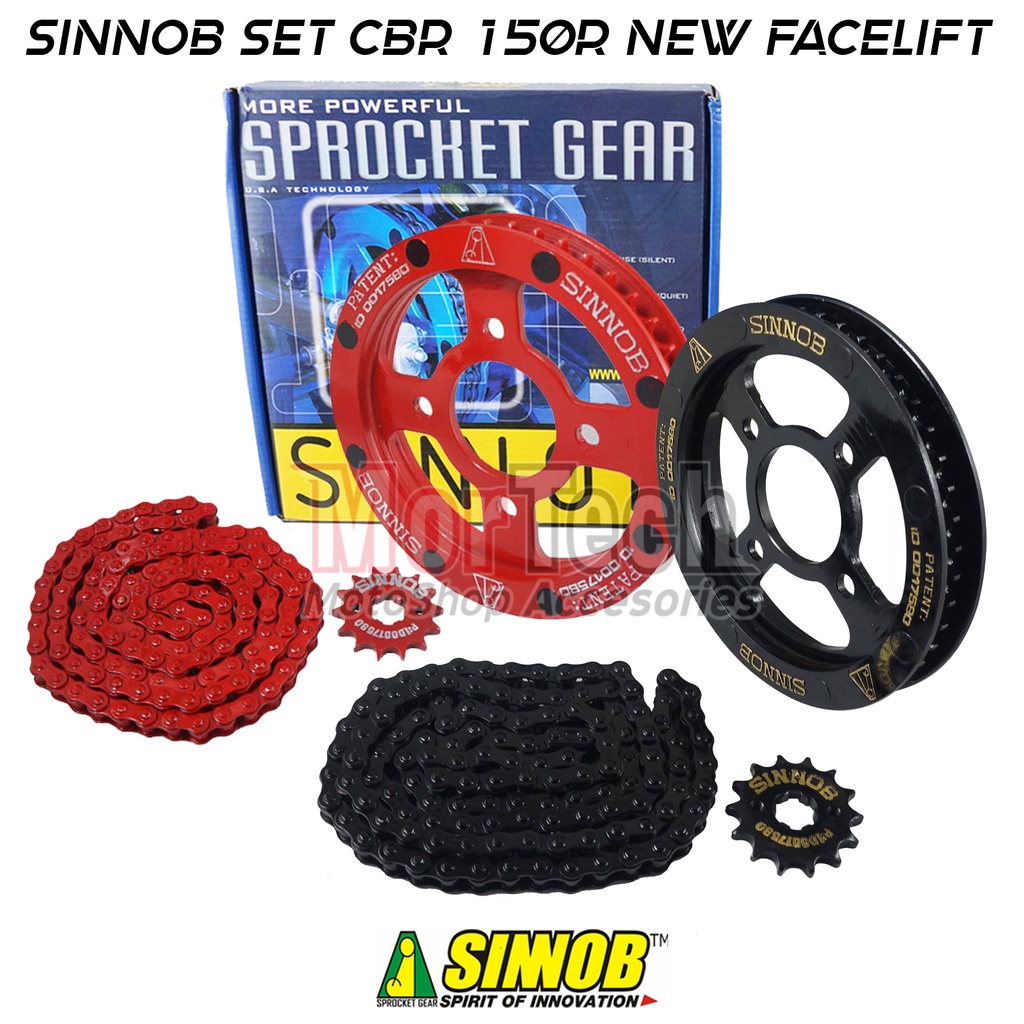 Jual Chain Kit Gear Gir Set Rantai Rante Motor Sinnob Colour Chain CBR ...