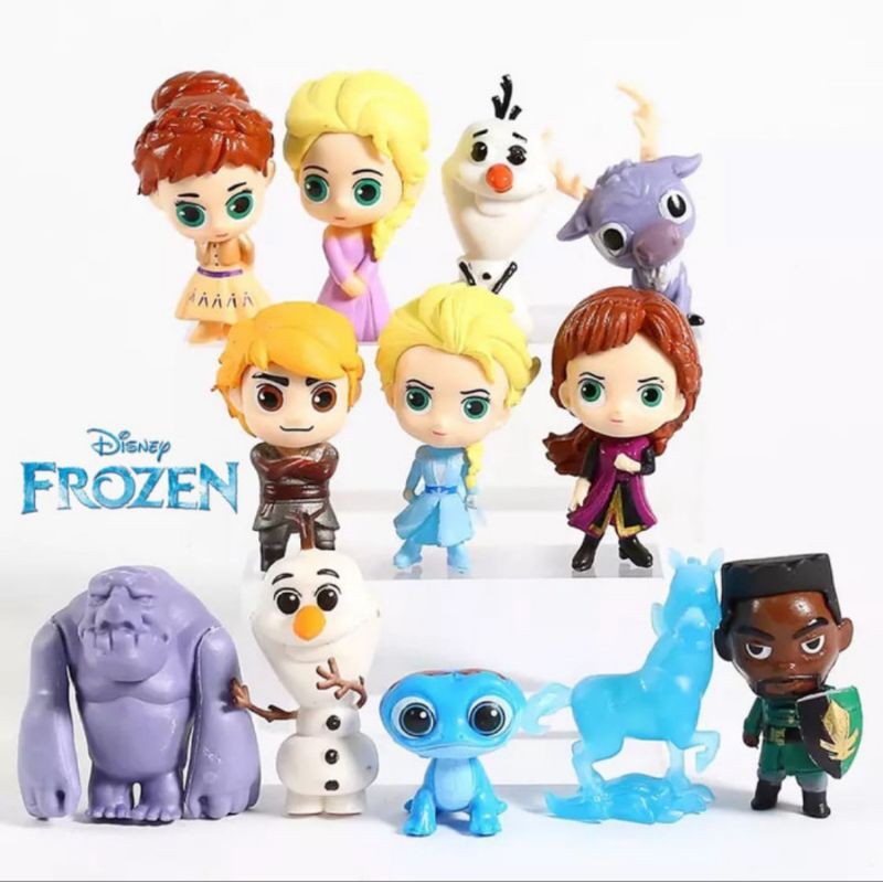 Jual Frozen Chibi - 12 Pcs - Princes - Disney - Action Figure - Figure ...