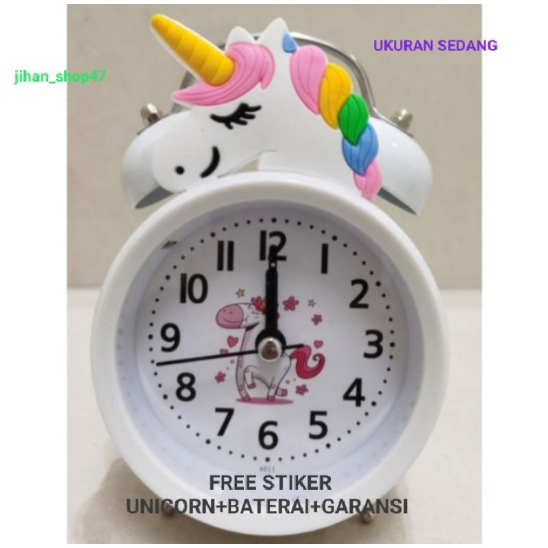 Jual Jam Beker Kring Jam Meja Karakter Hello Kitty ukuran sedang Lucu ...