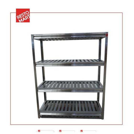 Jual Rak Stainless / Rak Serbaguna 4 Susun / Rack 12-50 RESTOMART ...