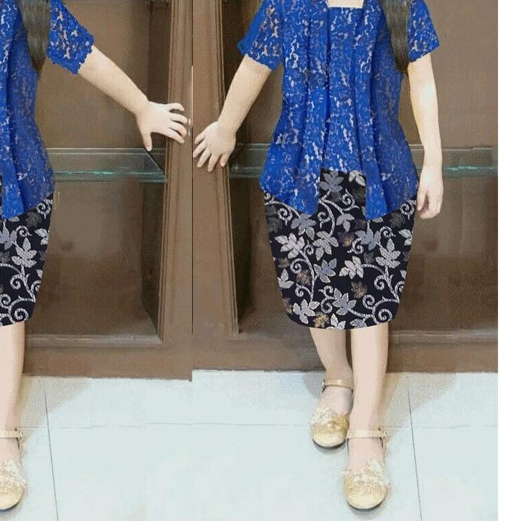 Jual Kebaya Anak Caca Encim Premium (7 warna) Brukat Corneli Tulang ...