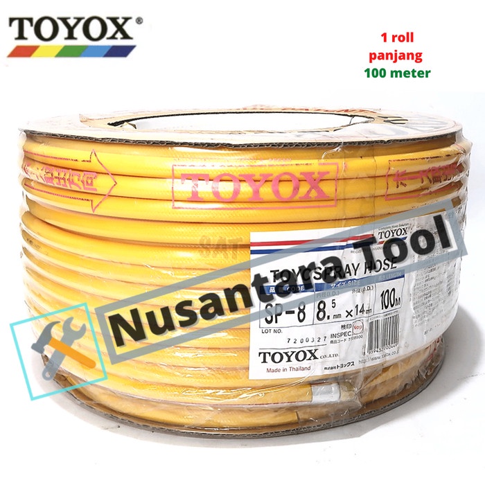 Jual Selang Angin Toyox / Selang Kompresor / ToyoSpray PVC ROLL 5/16 ...