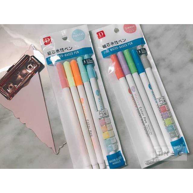Jual Daiso Fine Water-Based Pen / Mellow Color Pen | Shopee Indonesia