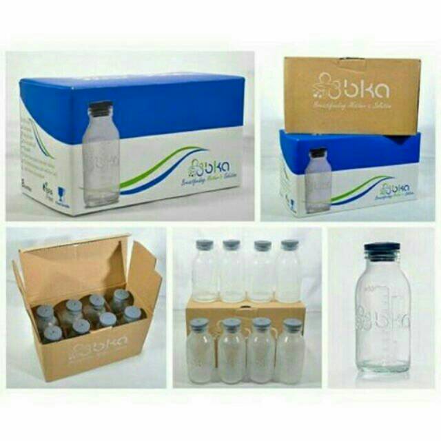 Jual Botol Kaca Asi BKA Botol BKA Botol Tutup Karet BKA asli | Shopee ...