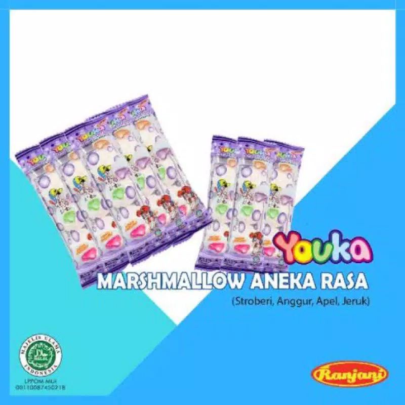 Jual Youka Marshmallow bulat 1pack 20 pcs | Shopee Indonesia