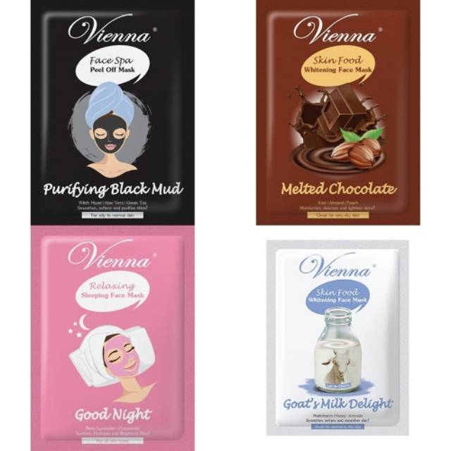 Jual Masker Vienna Sachet (Vienna Face Mask) | Shopee Indonesia