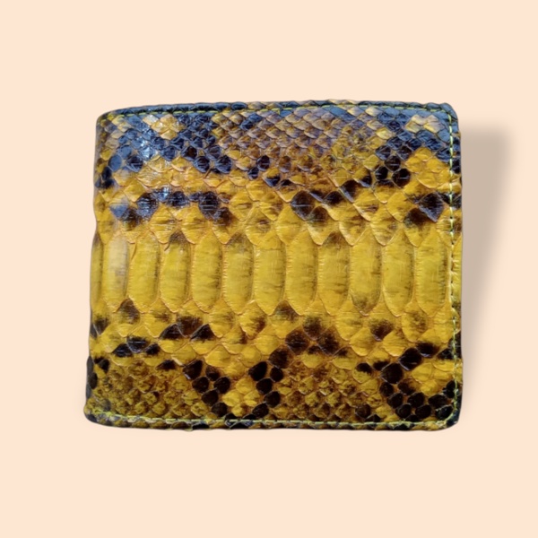 Jual Dompet Kulit Ular Python Asli - Kuning | Shopee Indonesia
