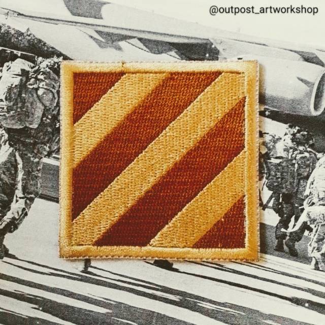 Jual Patch 3rd Infantry Division DCU Desert US Army Emblem Bordir ...