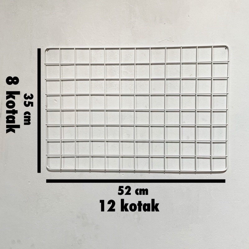 Jual [KARGO] HIJANG 52x35 GRID WIRE MESH KOTAK BESI PAJANGAN FOTO ...