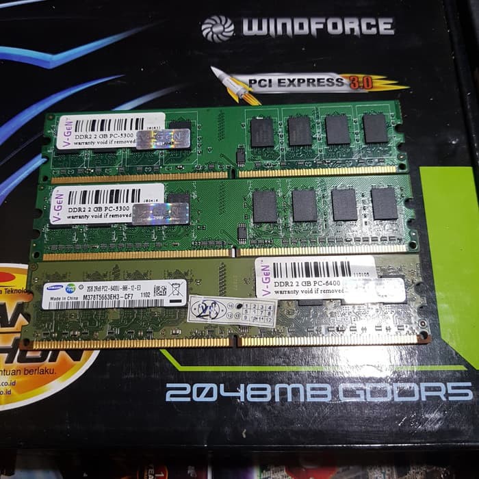 Jual Memory RAM VGEN Komputer V-Gen 2Gb DDr2 Pc 5300/6400 Longdim ...