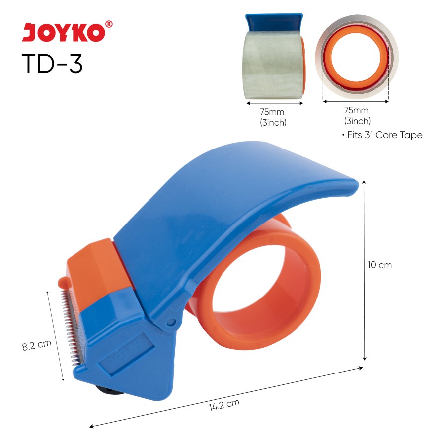 Jual DISPENSER TAPE LAKBAN 3 INCH JOYKO TD-3 | Shopee Indonesia