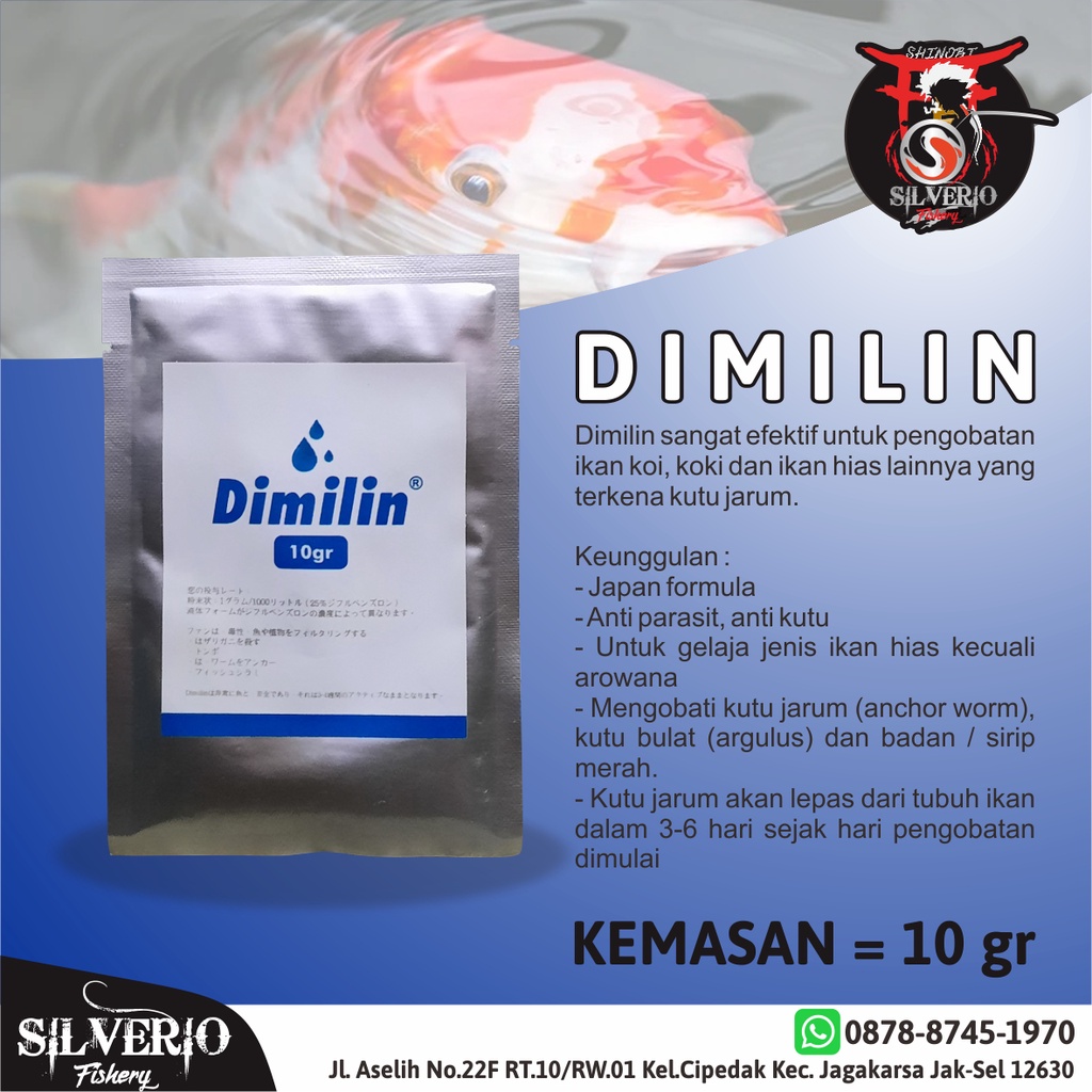 Jual OBAT KUTU DAN PARASIT IKAN - DIMILIN - ORIGINAL - 10gr | Shopee ...