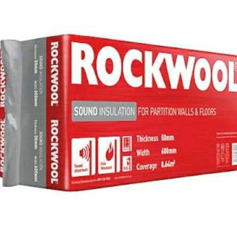 Jual ROCKWOOL PEREDAM SUARA UKURAN 60CMX120CM TEBAL5CM | Shopee Indonesia
