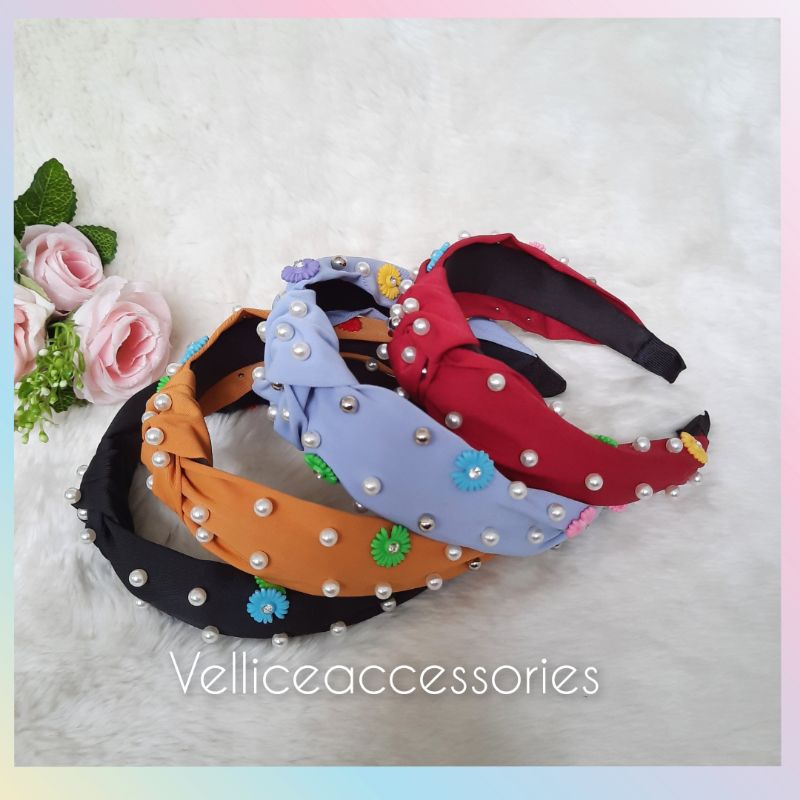 Jual BANDO MOTIF MUTIARA BUNGA- BANDO ELASTIS PREMIUM | Shopee Indonesia