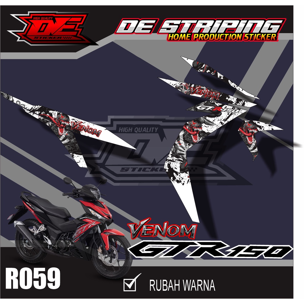 Jual Striping Variasi Motor honda supra GTR 150 Venom semi full R059 ...