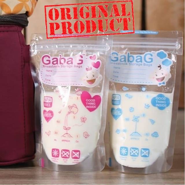 Jual Kantong Asi Gabag 100ml / Botol Asi / Breastmilk Storage Bags ...