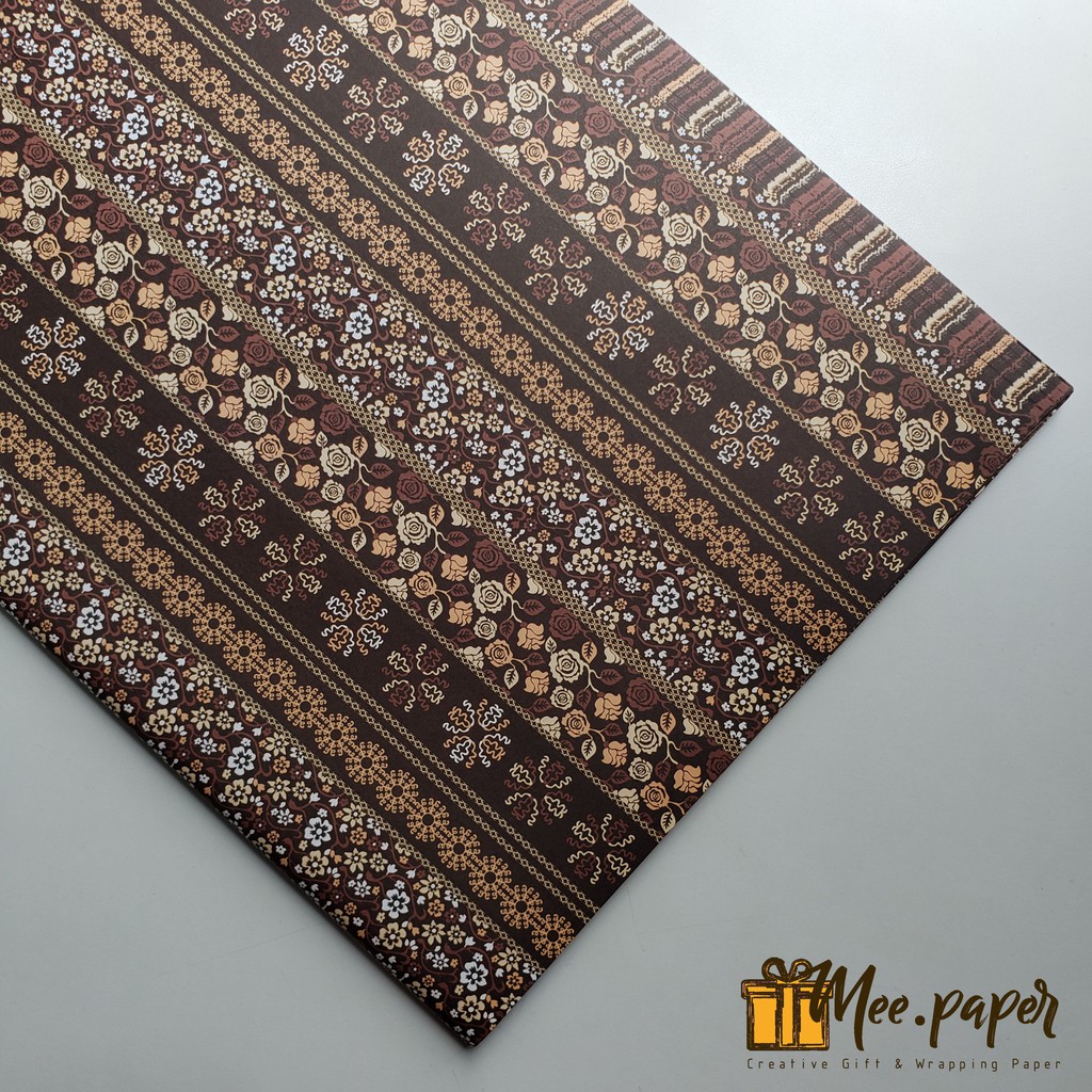 Jual Kertas Kado Sansan Wawa Motif Batik 09 / Floral, Bungkus ...
