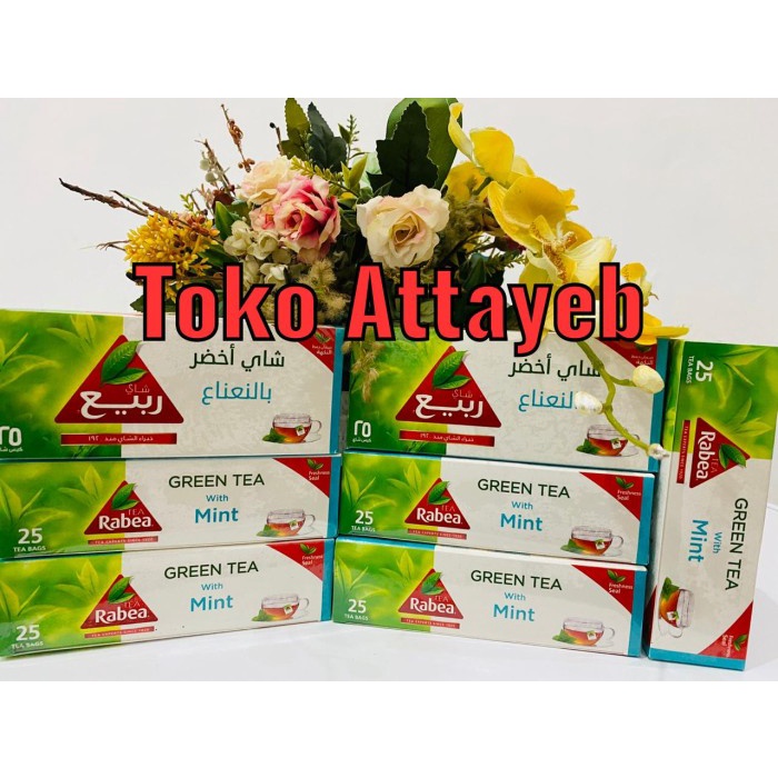 Jual (BISA COD) Teh Celup Rabea Green Tea With Mint 25 Teh Celup Rabea ...