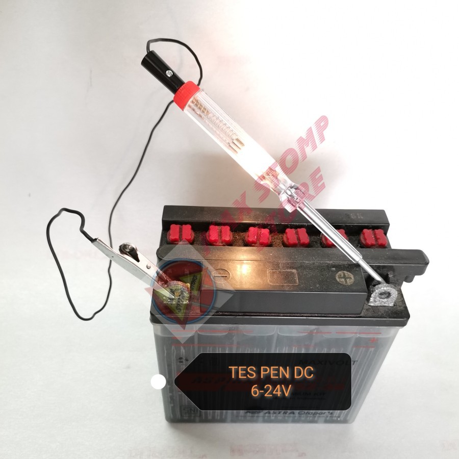 Jual Tespen Tes Pen DC 6 - 24V NASA Cek Arus Aki Motor Mobil | Shopee ...