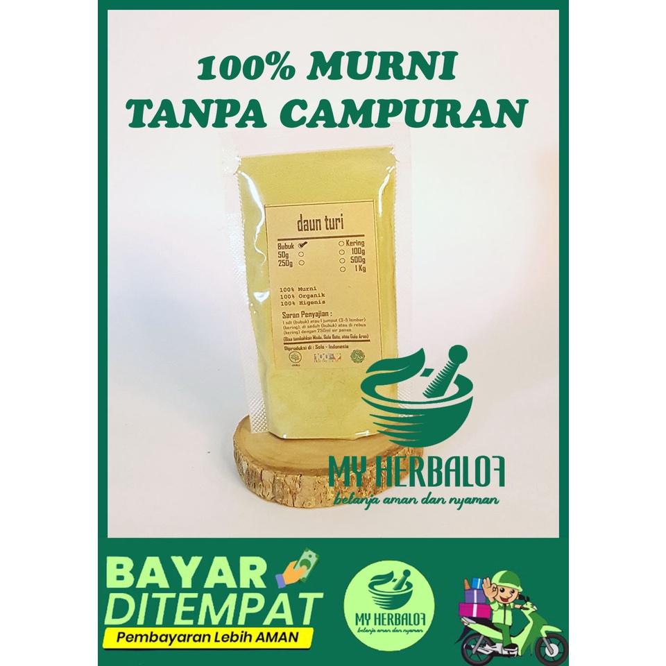 Jual Daun Turi Bubuk / Sesbania Grandiflora / Bubuk Halus Murni Tanpa ...