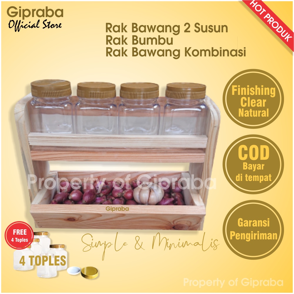 Jual Tempat Bawang Bumbu Dapur 2 Susun Rak 2 Susun Rak Bawang 2 Tingkat ...