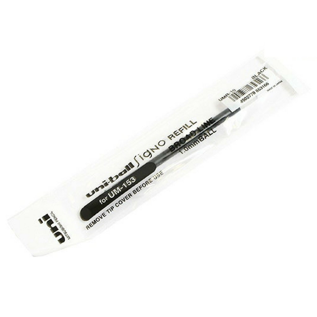Jual UMR-10 Refill Pena Uni-ball Signo Broad for UM-153 (Black & Blue ...