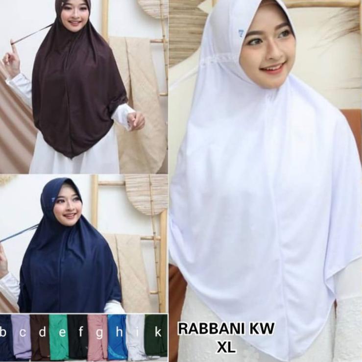 Jual (SALE) Jilbab Rabbani KW serut ukuran Xl/ jilbab sekolah/jilbab ...