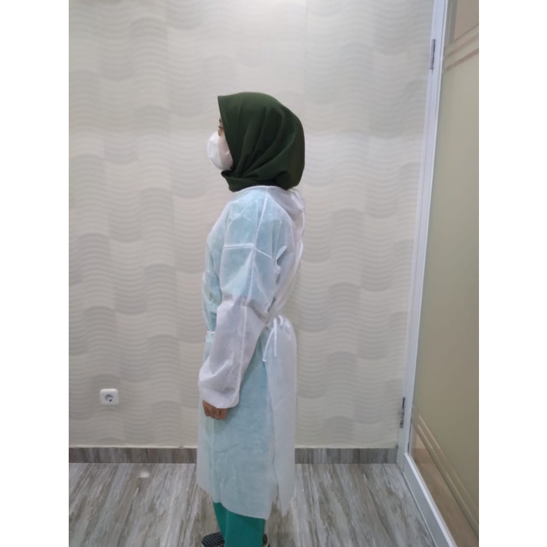 Jual APD GOWN Disposable PUTIH | Shopee Indonesia