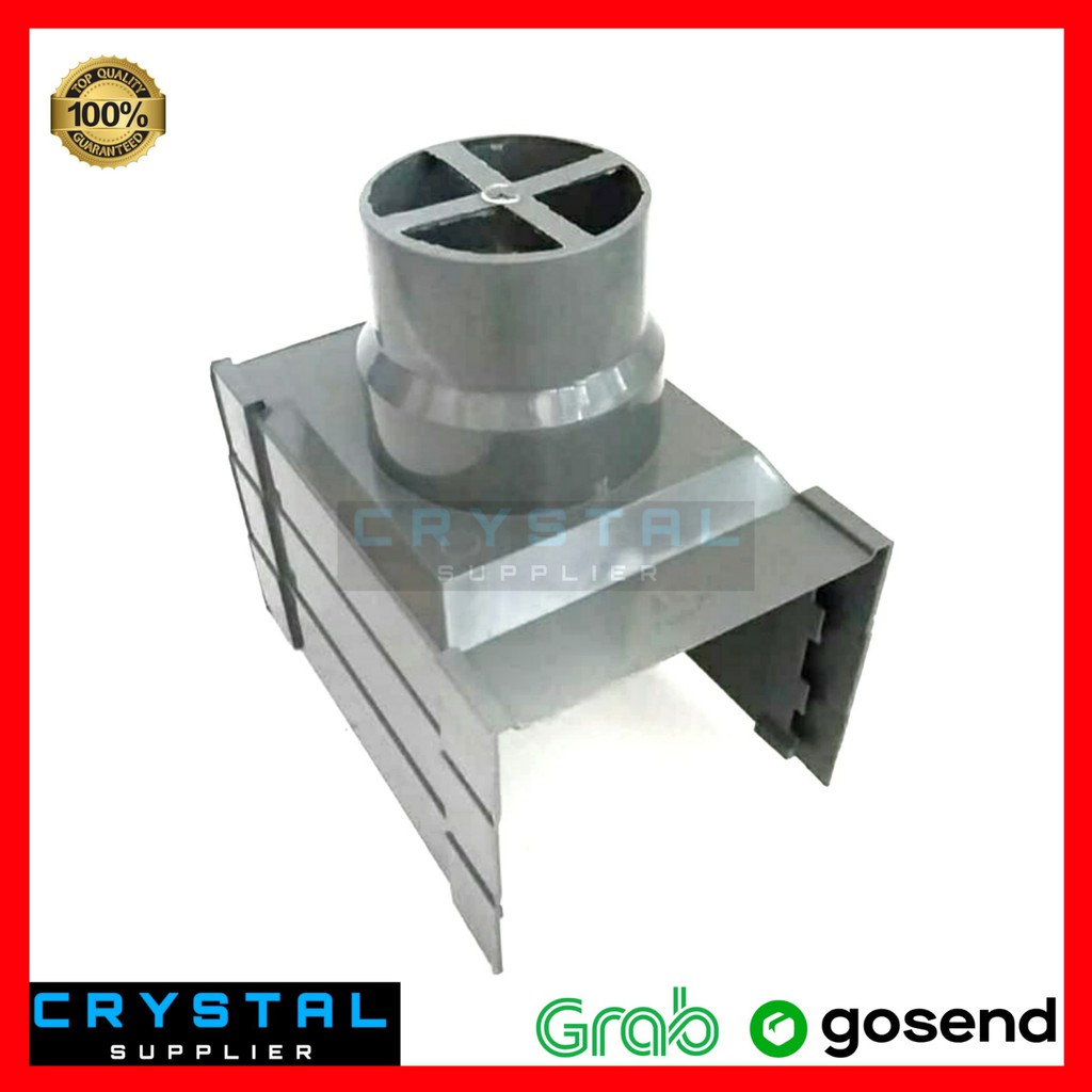 Jual Corong Talang PVC ASVIRA 4" inch / Corong Talang Air Kotak Abu Abu ...