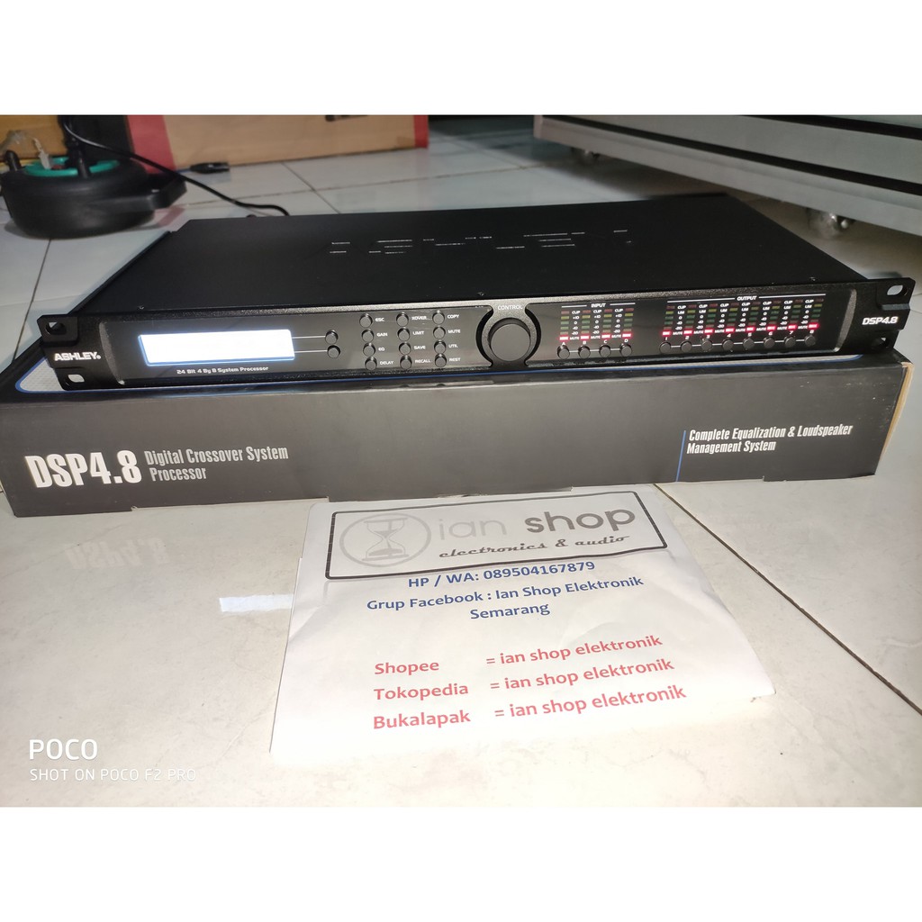 Jual Speaker Management Ashley DSP4.8 Driverack Ashley DSP 4.8 Original DLMS Ashley DSP48 4in ...