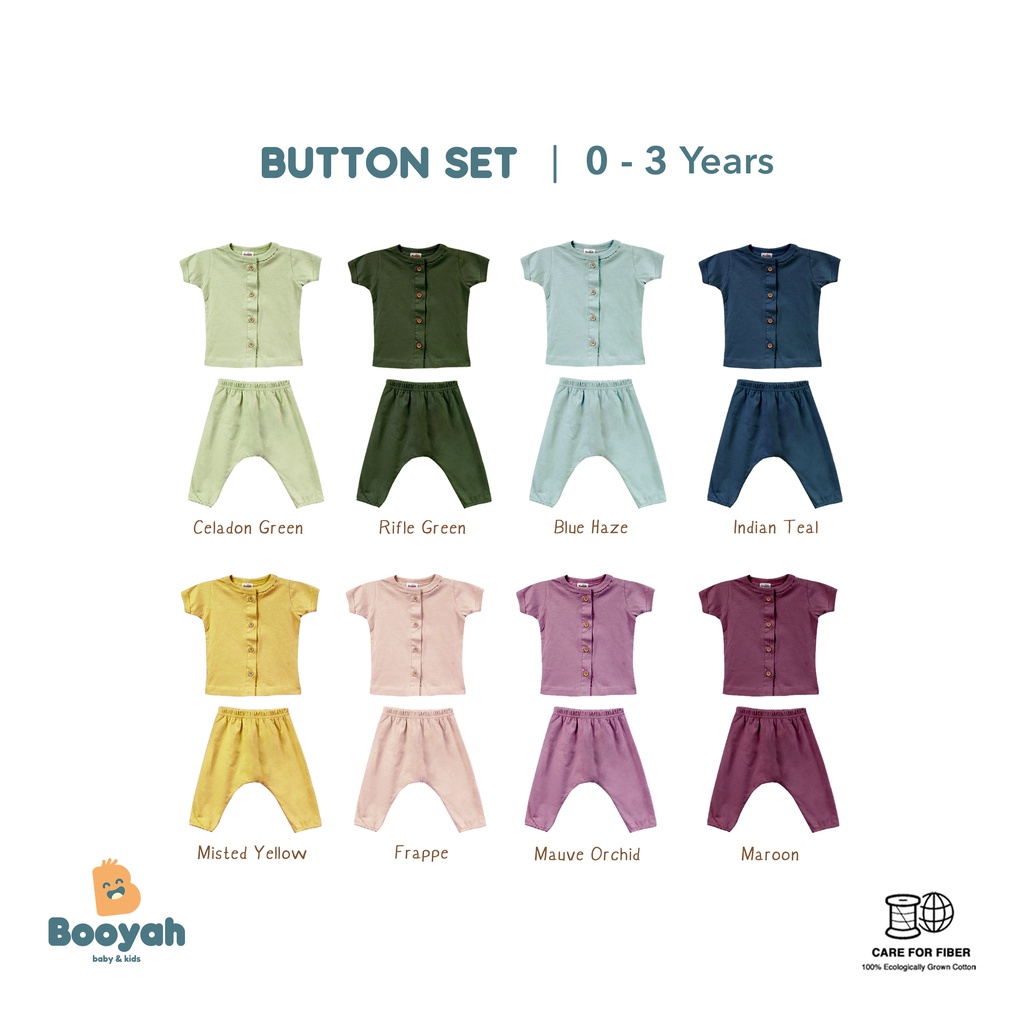 Jual Booyah Baby & Kids Piyama Anak - Button Set (0-3 Tahun) A | Shopee ...