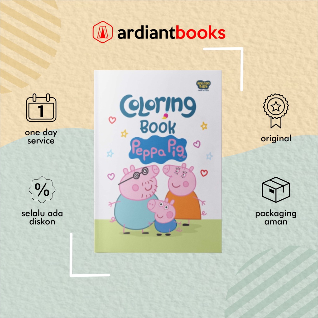 Jual Buku Mewarnai Anak Coloring Book Peppa Pig | Shopee Indonesia