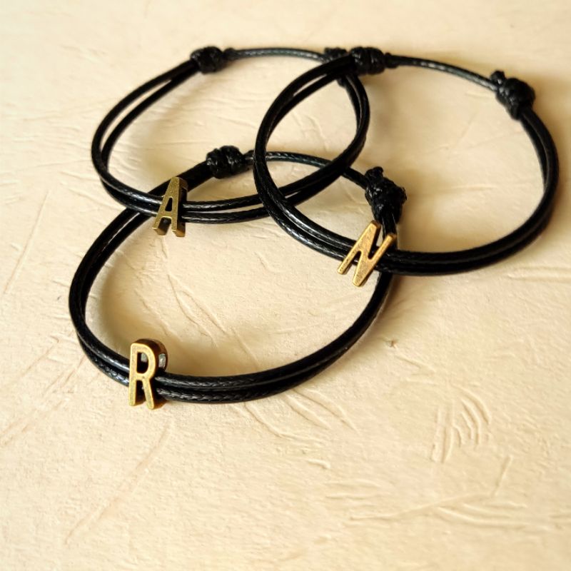 Jual ( A - Z) GELANG INISIAL BRONZE / GELANG INISIAL METAL | Shopee ...