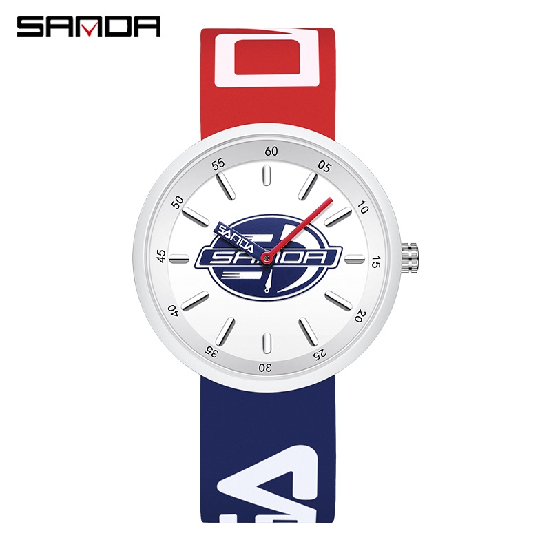 Jual SANDA 3211 Jam Tangan Pria Wanita Analog Tali Rubber Anti Air ...