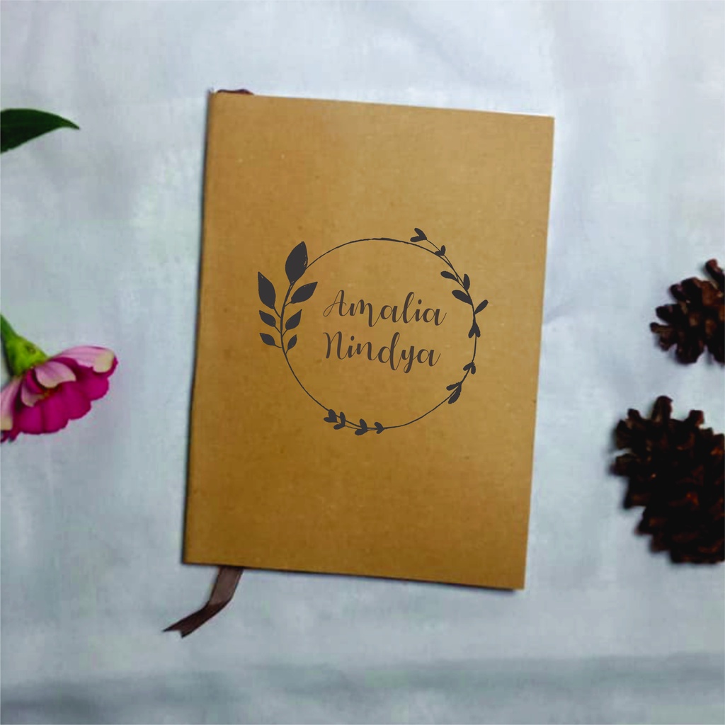 Jual FREE CUSTOM TULISAN Blank Notes A6 - 100 pages | Notebook Vintage ...